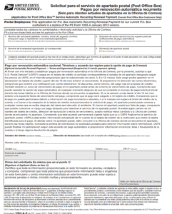PS Form 1093-A-S – Application for Post Office Box™ Service Automatic ...