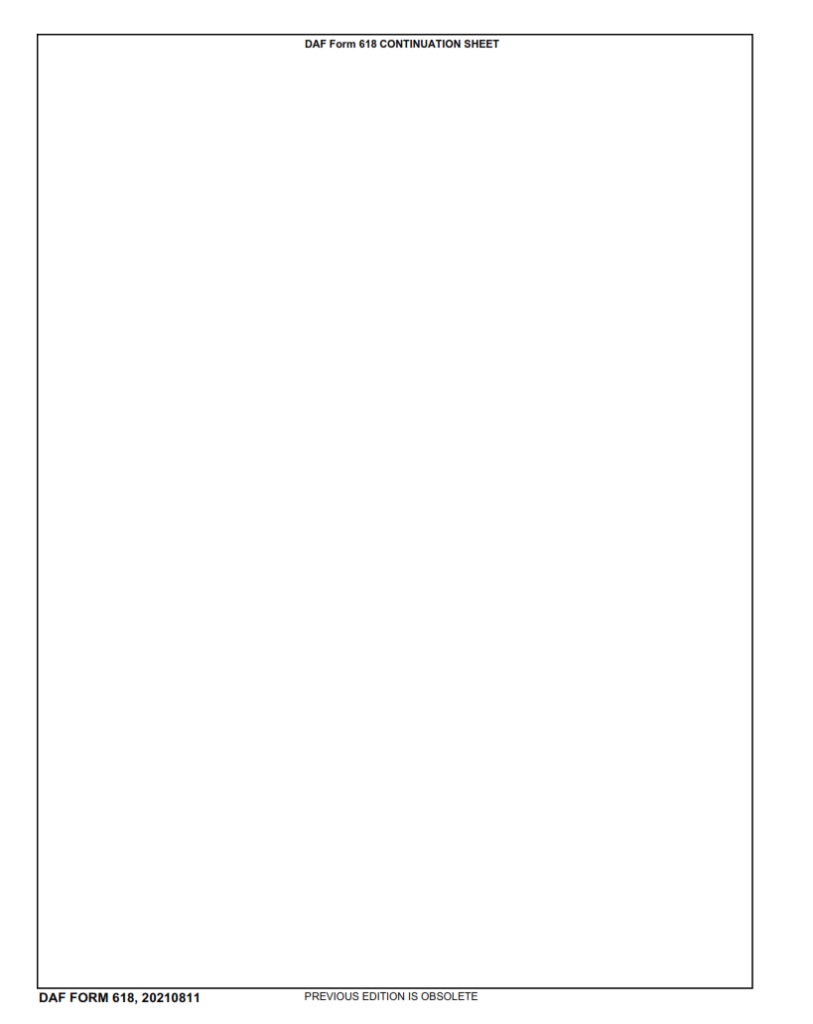 DAF Form 618 – Medical Board Report | Origin Form Studio