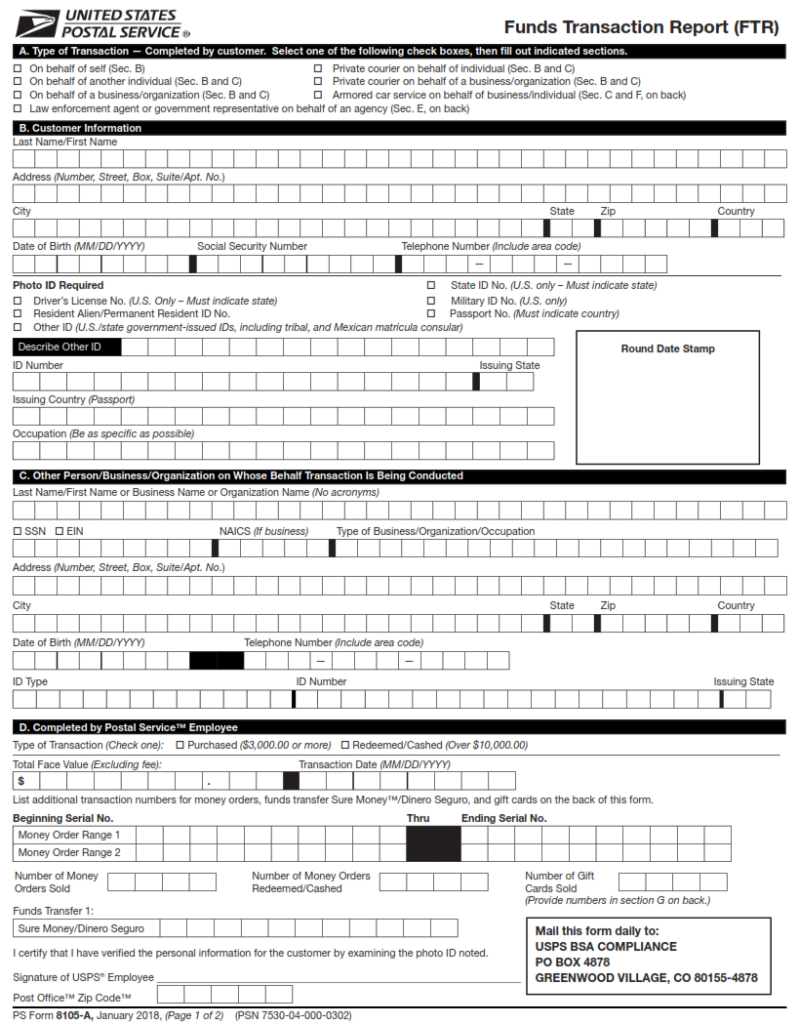 USPS Forms | Origin Form Studio