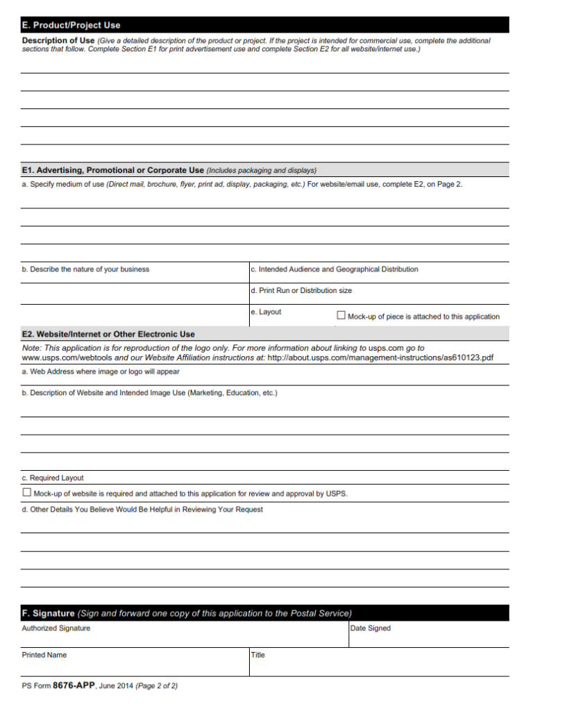 PS Form 8676-APP – Approved Shipper Rights and Permissions Application ...