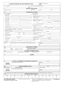DAF Form 2096 – Classification/On-The-Job-Training Action | Origin Form ...