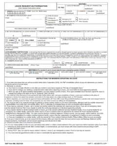 DAF Form 988 – Leave Request/Authorization | Origin Form Studio
