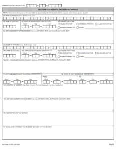 VA Form 21-0781 – Printable, Fillable in PDF | Origin Form Studio