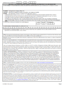 VA Form 21-4142 – Printable, Fillable in PDF | Origin Form Studio